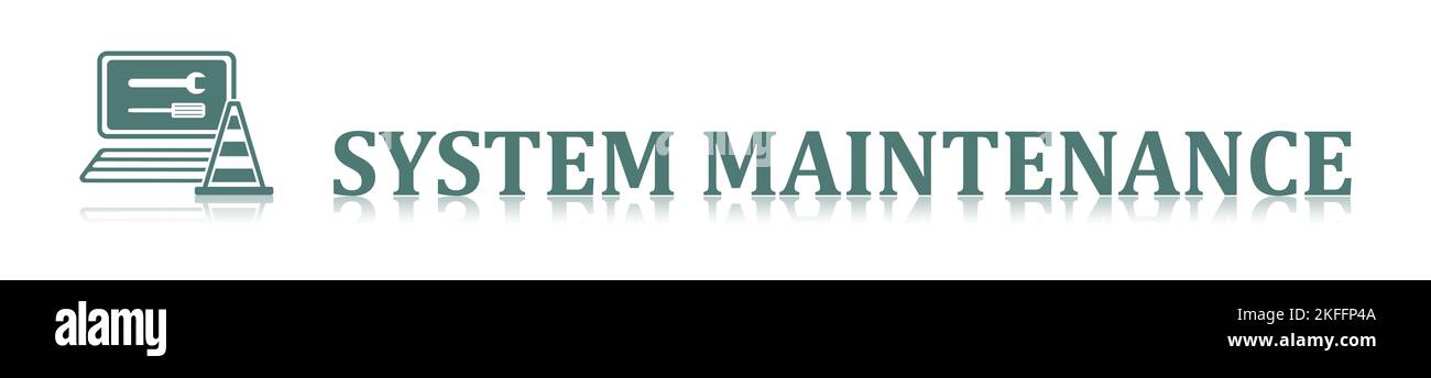 Illustration of a system maintenance concept Stock Photo - Alamy