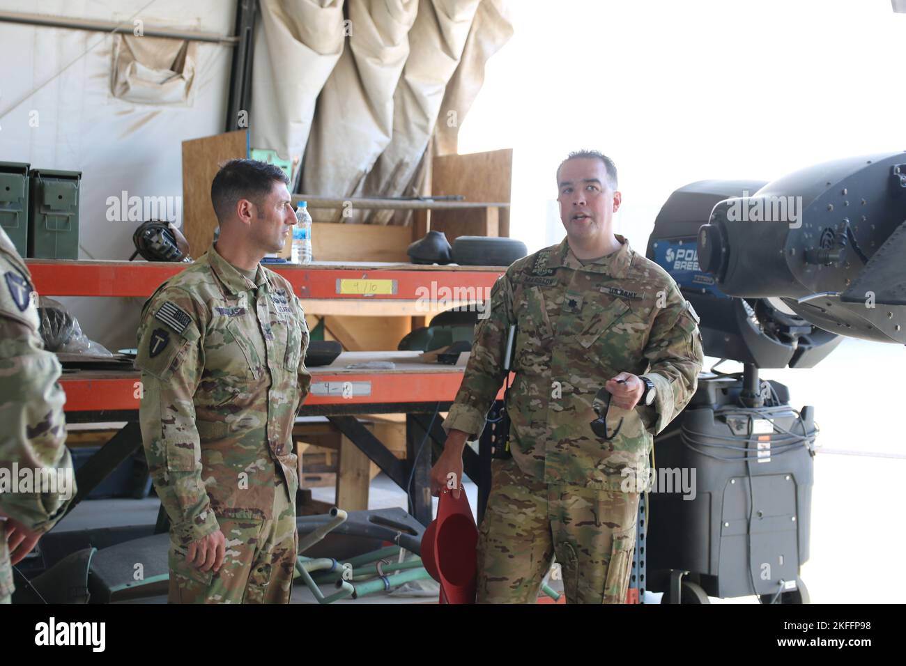 U.S. Army Col. Scott P. Nicholas, commander of Task Force Mustang ...