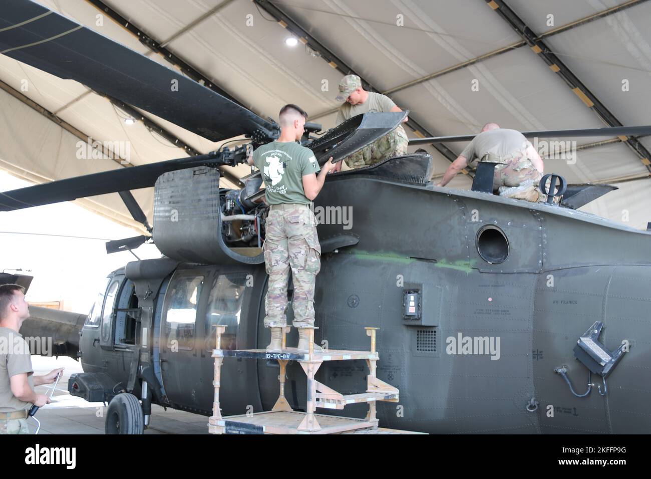 U.S. Army Task Force Rough Rider Soldiers of the 3-142nd Assault ...