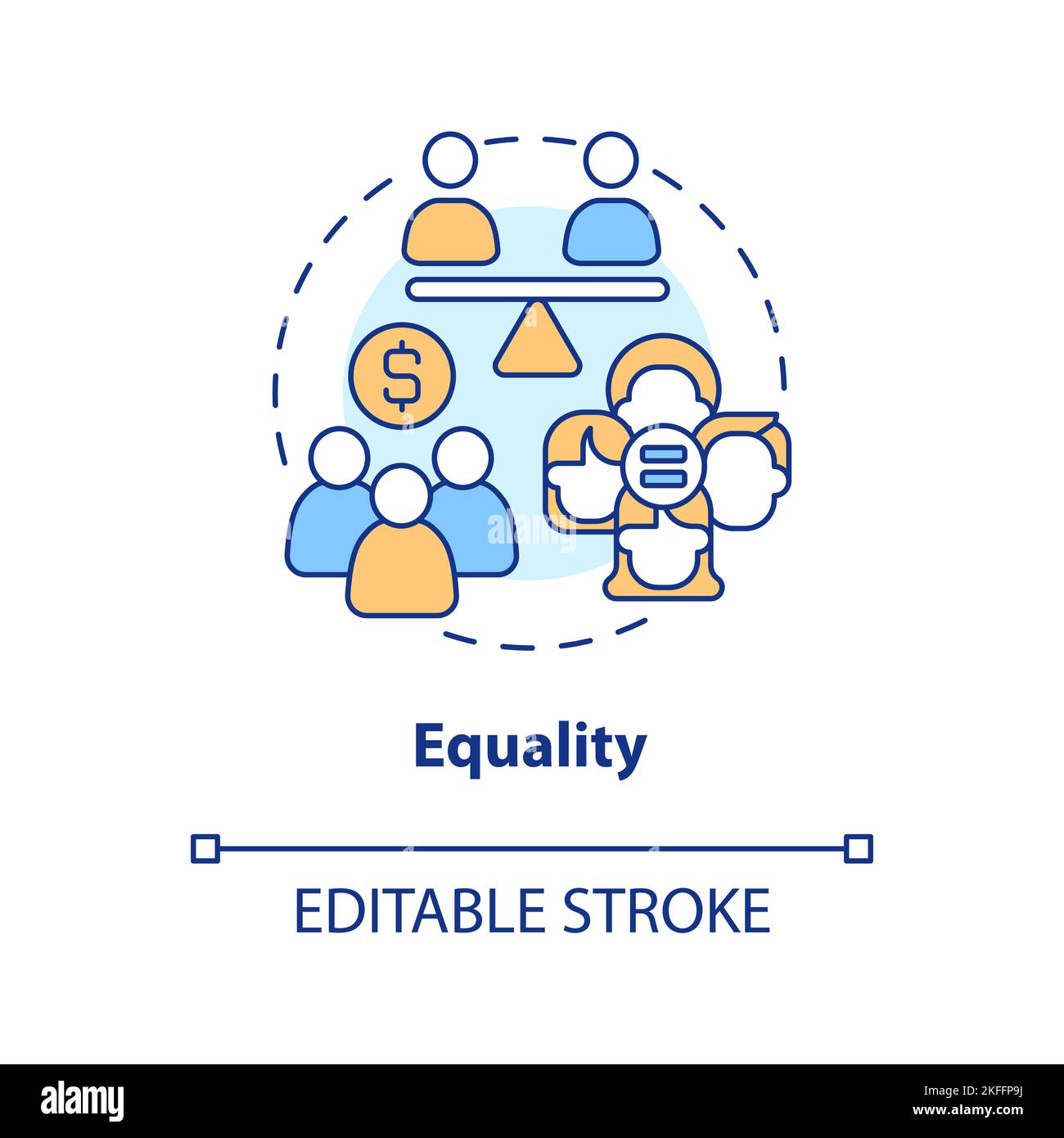 Equality concept icon Stock Vector Image & Art - Alamy