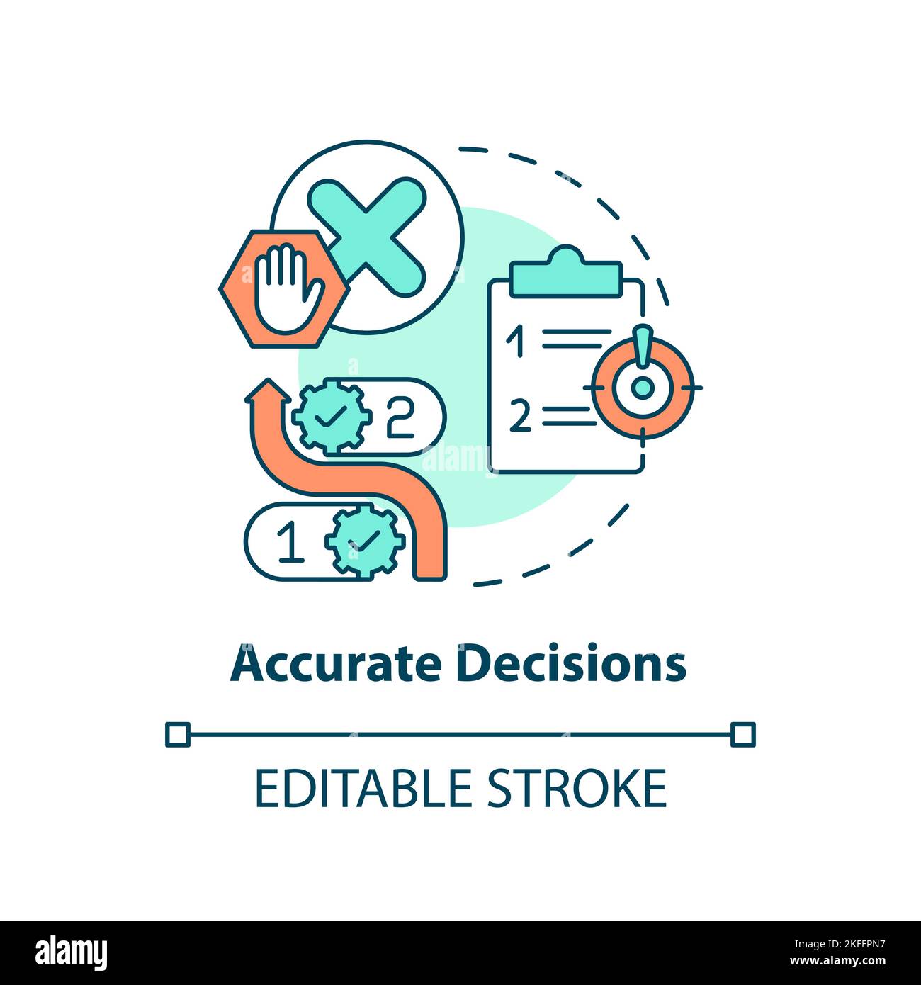 Accurate decisions concept icon Stock Vector Image & Art - Alamy