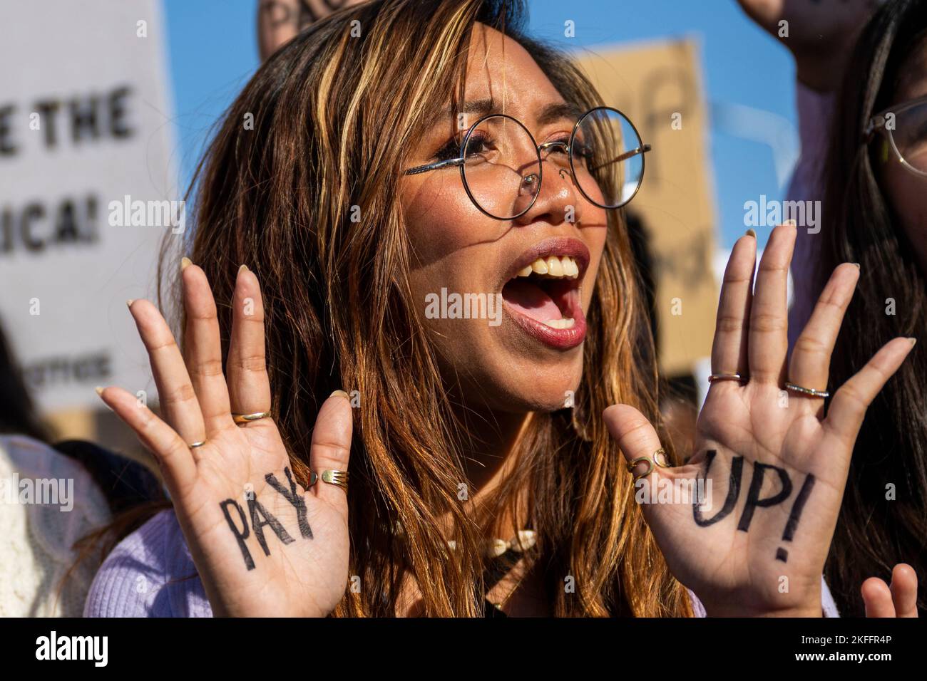 Scharm El Scheich, Egypt. 18th Nov, 2022. Mitzi Jonelle Tan, climate ...