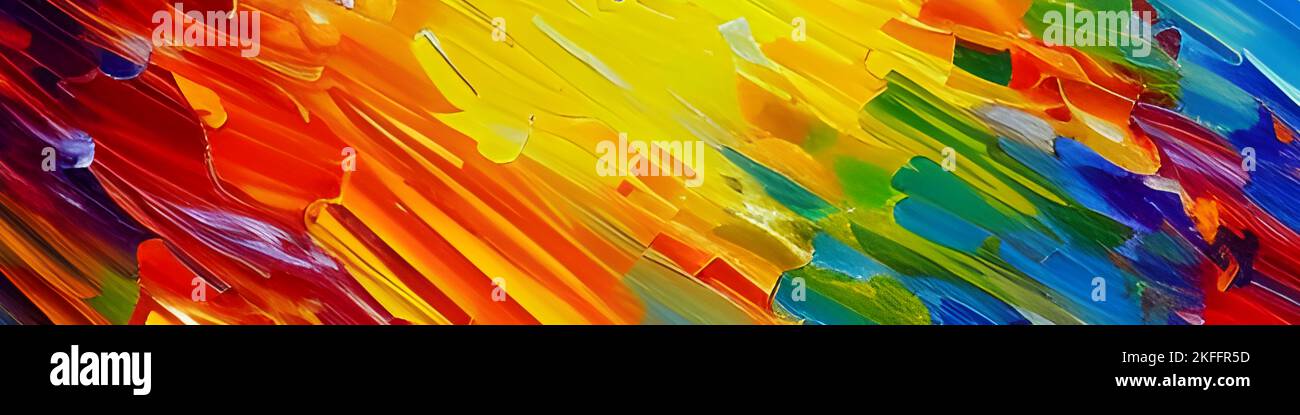 Abstract colourfull random colors painting expressionist style Stock ...