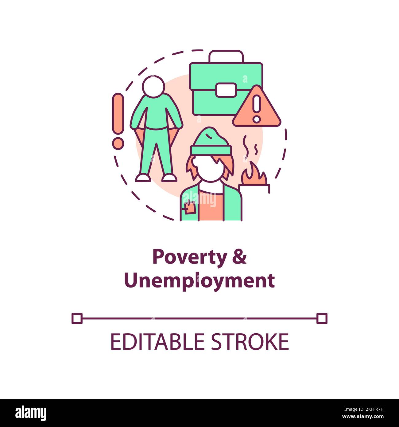 Poverty abstract art Stock Vector Images - Alamy