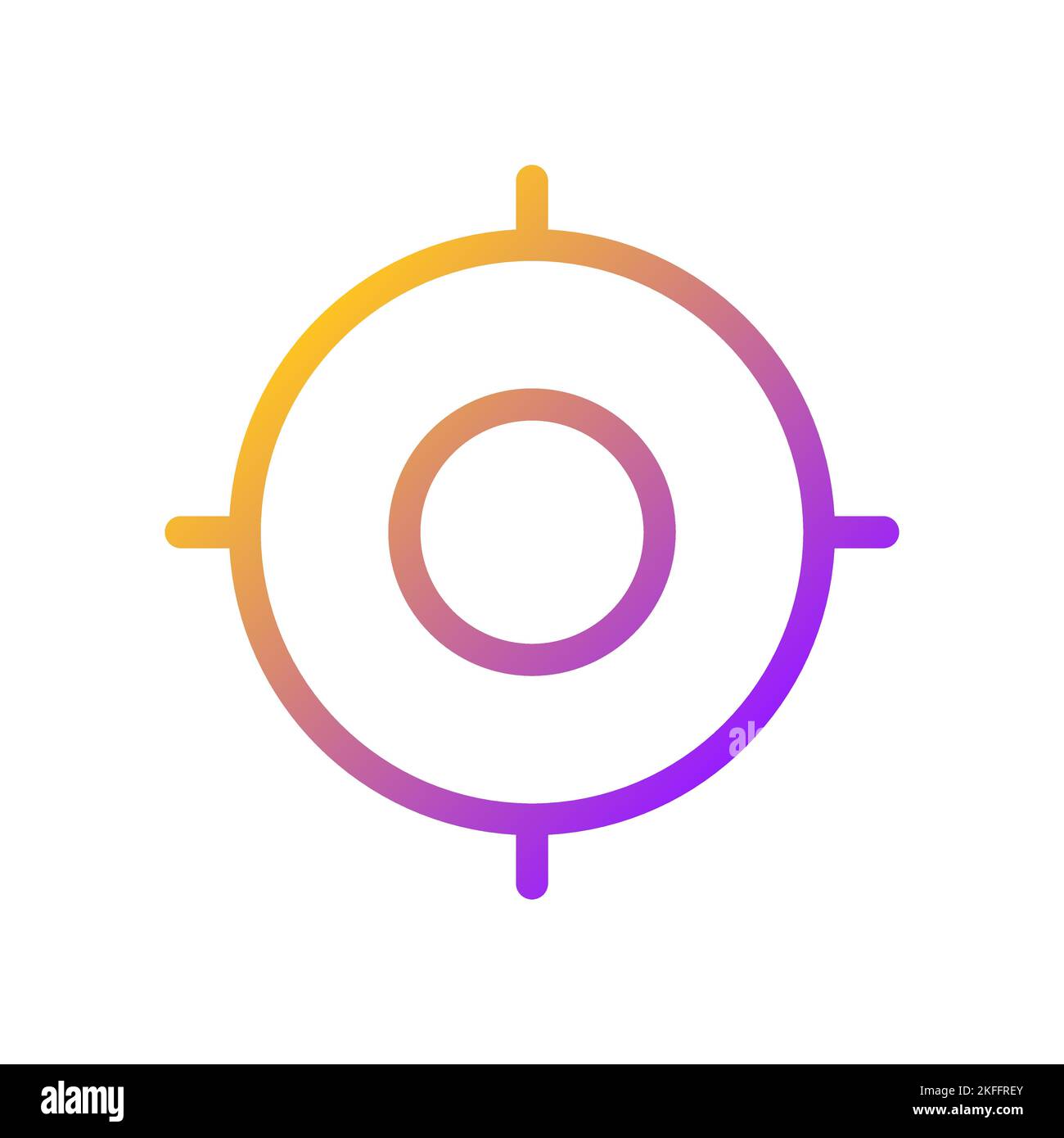 Target pixel perfect gradient linear ui icon Stock Vector Image & Art - Alamy