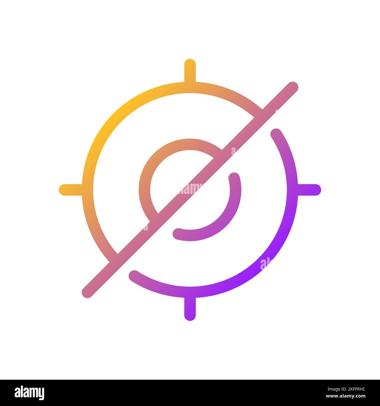Crossed aim pixel perfect gradient linear ui icon Stock Vector Image ... Crossed aim pixel perfect gradient linear ui icon Stock Vector Image ...