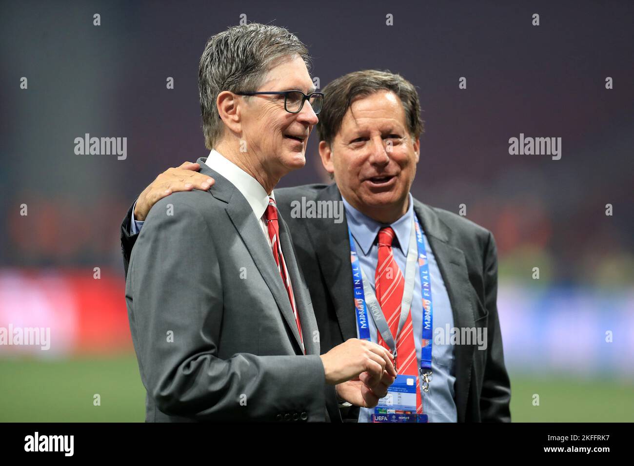 File photo dated 1-06-2019 of Liverpool owner John W. Henry (left) and ...