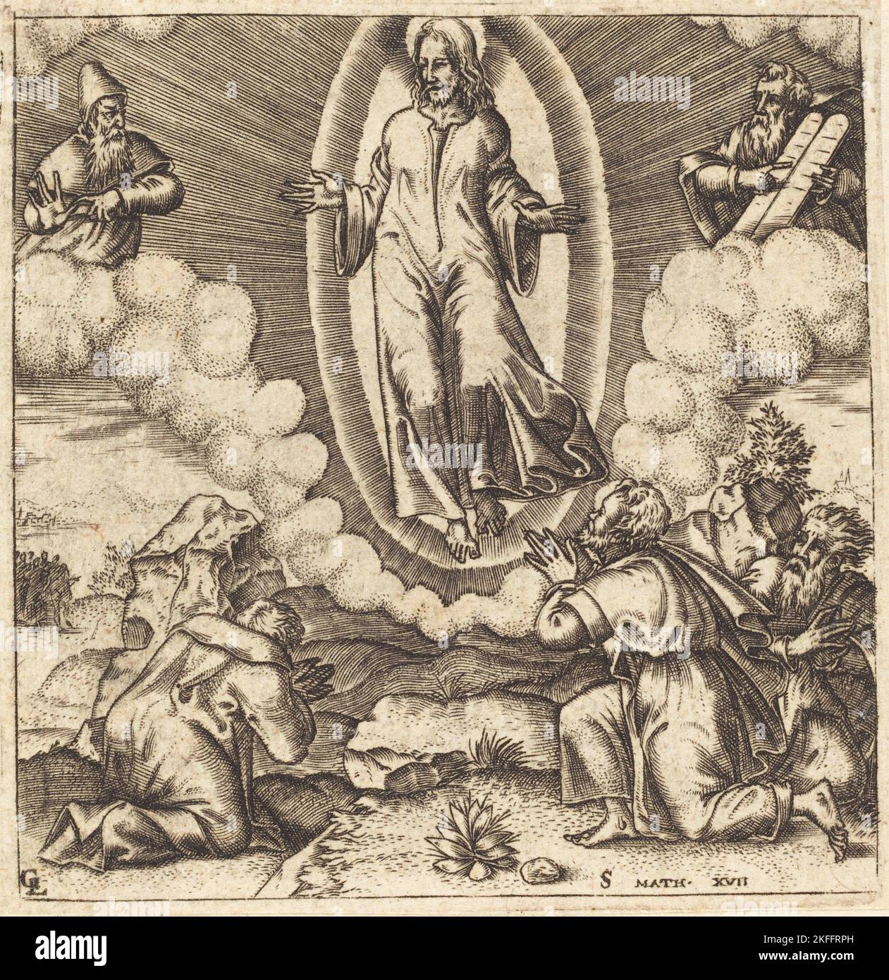 Transfiguration of jesus engraving hi-res stock photography and images ...