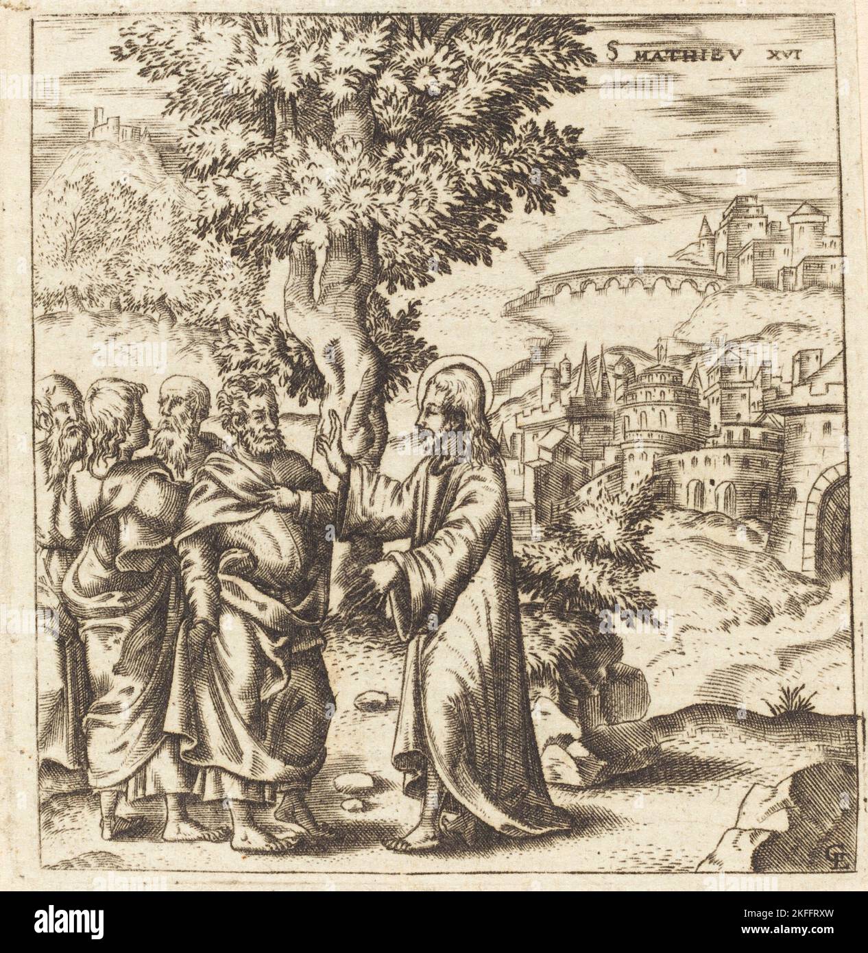Christ Admonishes His Disciples, probably c. 1576/1580 Stock Photo - Alamy