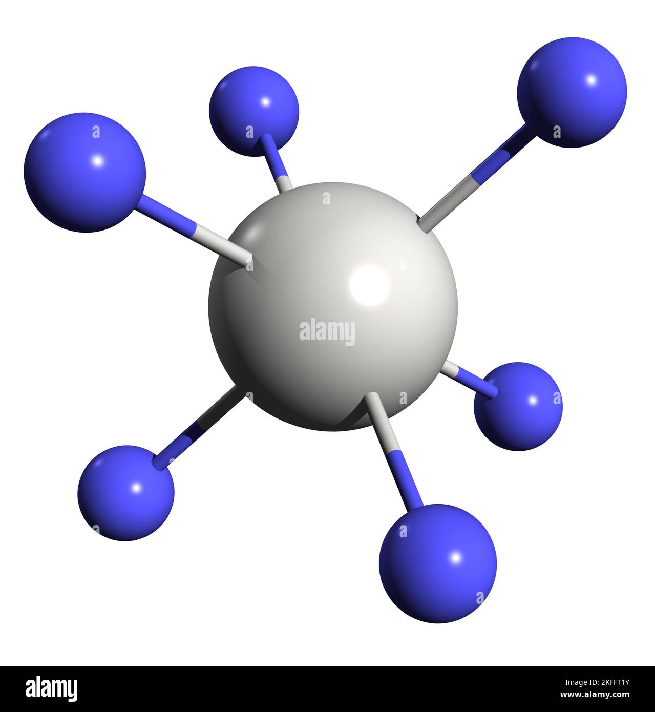 3D image of Fluoroantimonic acid skeletal formula - molecular chemical ...