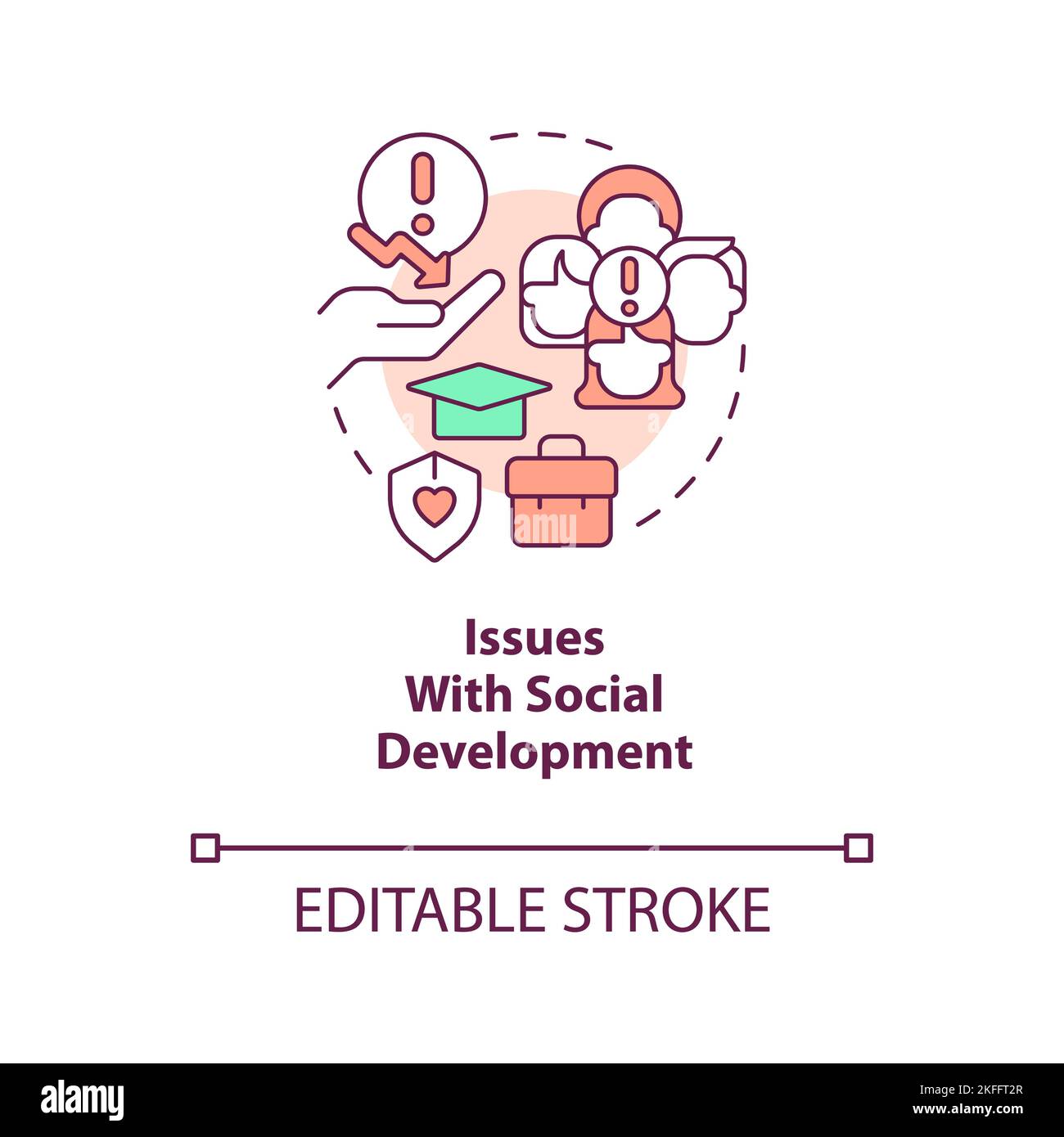Issues with social development concept icon Stock Vector Image & Art ... Issues with social development concept icon Stock Vector Image & Art ...