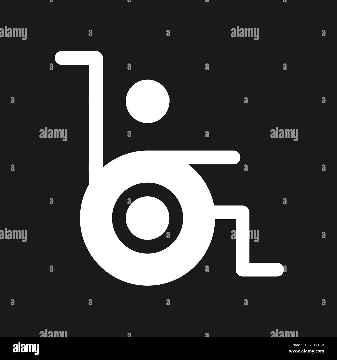 Disability character Black and White Stock Photos & Images - Alamy