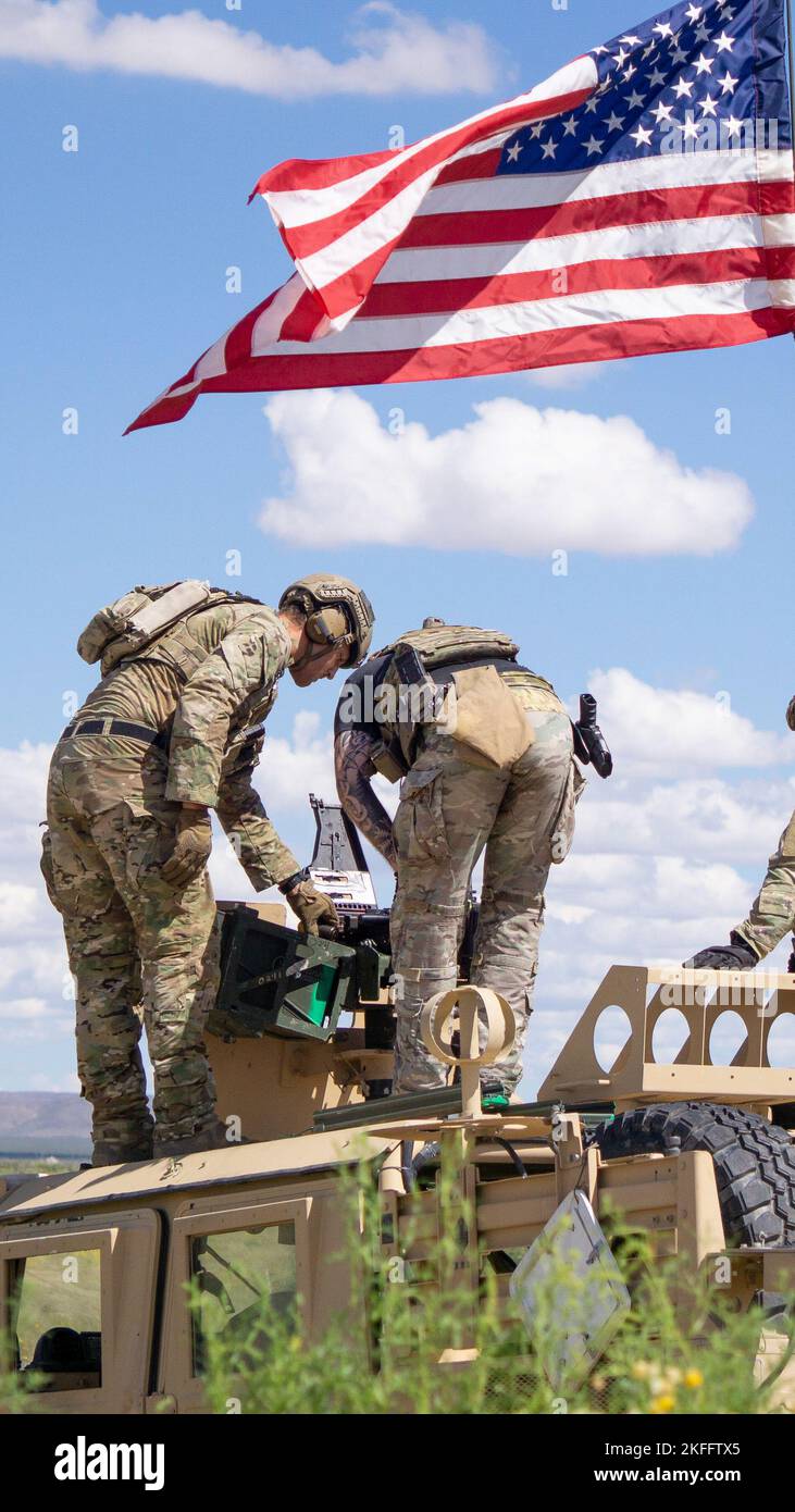 Green Berets from 10th Special Forces Group (Airborne) and Airman from 820th Base Defense Group ...