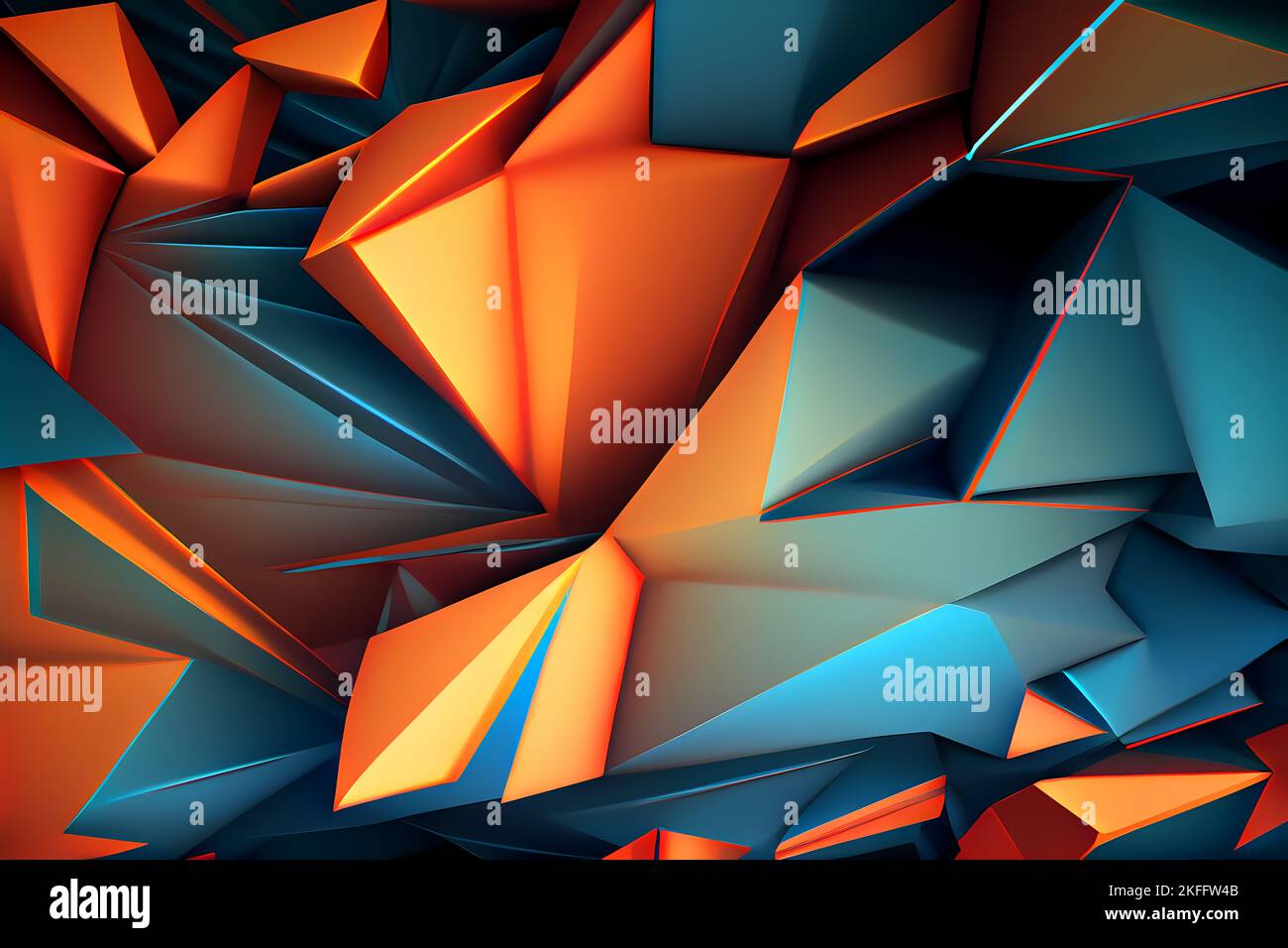 3d abstact vibrant computer generated plygonal background Stock Photo ...