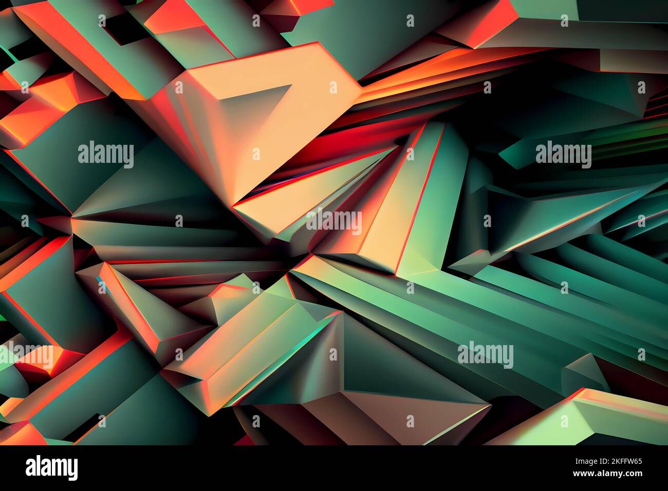 3d abstact vibrant computer generated plygonal background Stock Photo ...