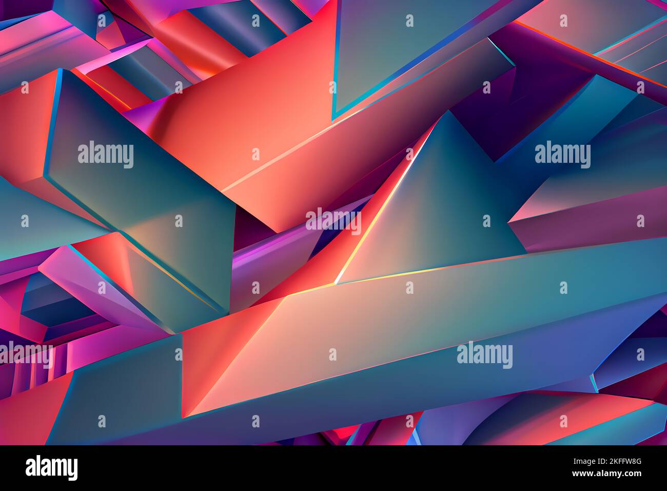 3d abstact vibrant computer generated plygonal background Stock Photo ...