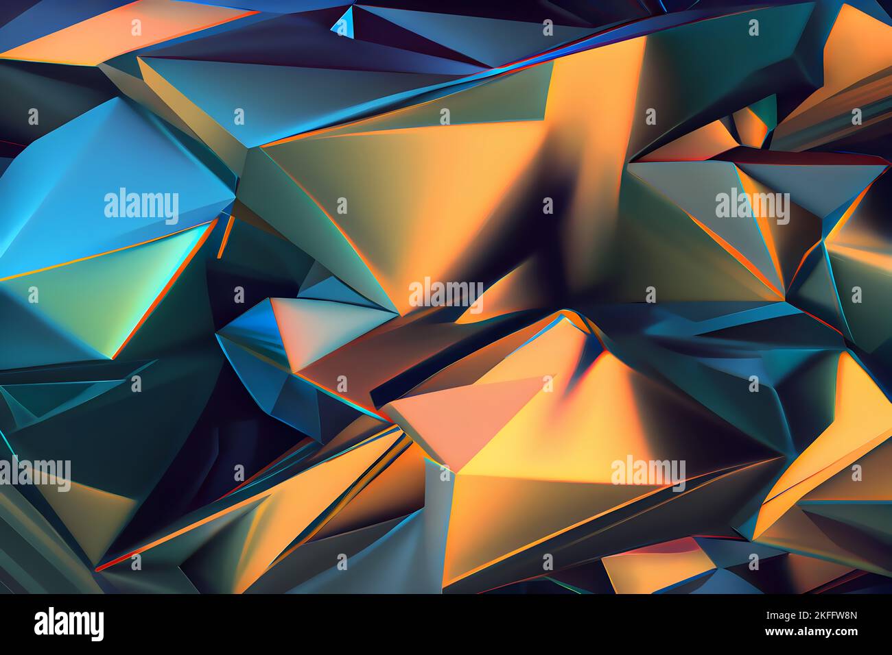 3d abstact vibrant computer generated plygonal background Stock Photo ...