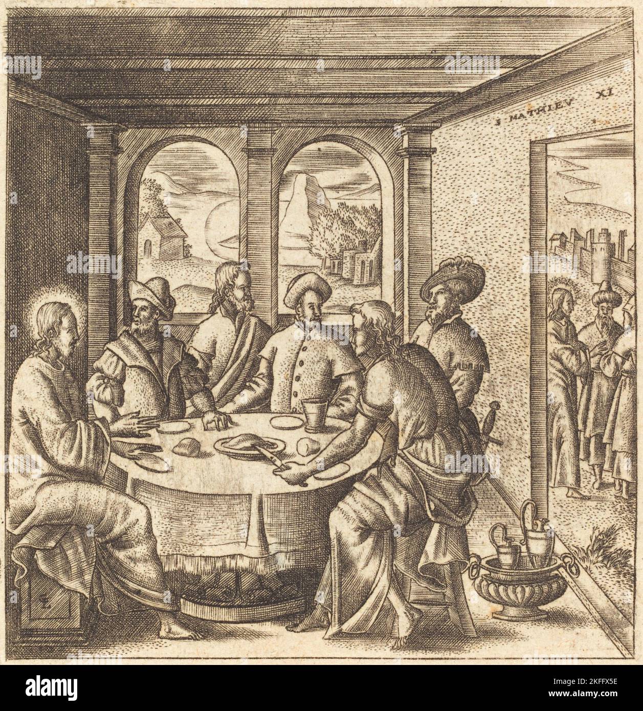 Jesus teaching engraving hi-res stock photography and images - Alamy