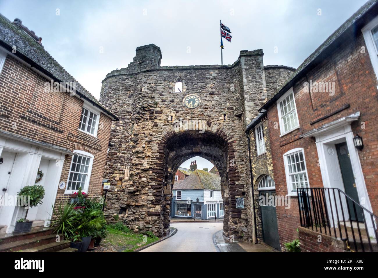 Rye, November 15th 2022: The Landgate Stock Photo - Alamy