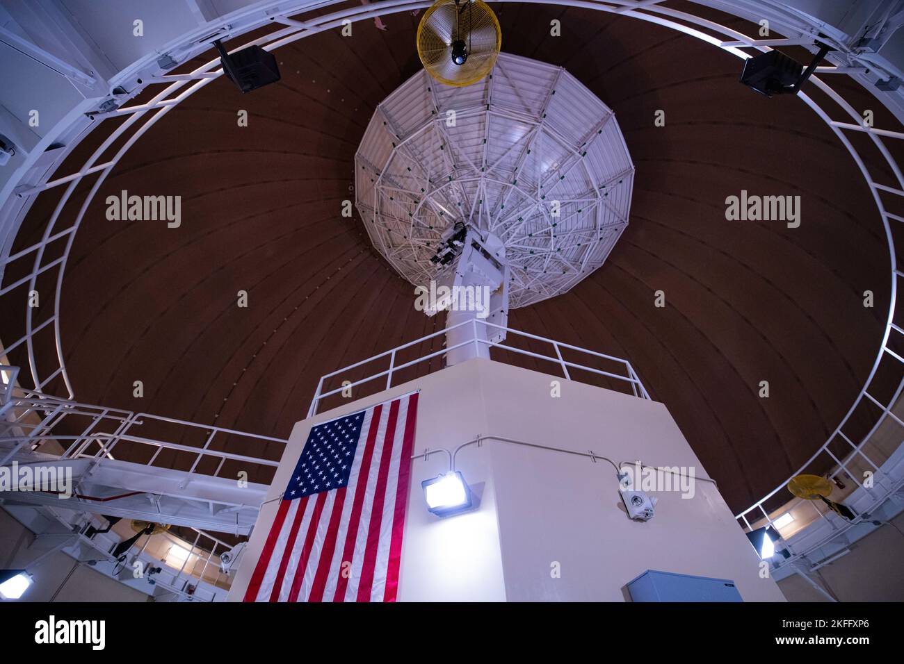 KAENA POINT SPACE FORCE STATION, HI. – A radome receives data from ...