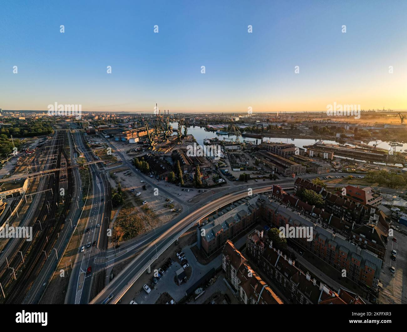 An Aerial view of Trein Brug bridge Utrecht, Netherlands Stock Photo ...