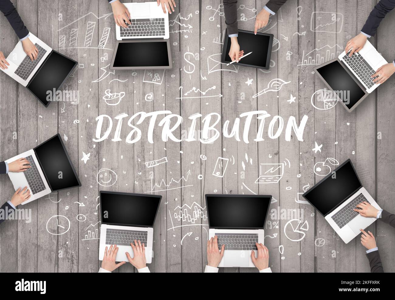 Group of business people working in office Stock Photo - Alamy