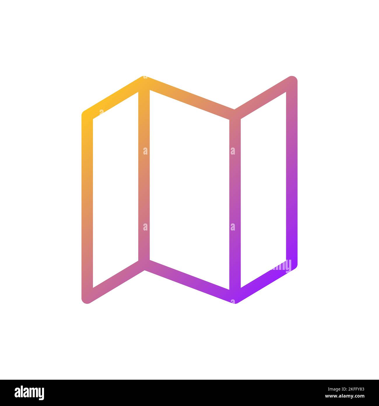 Folding brochure pixel perfect gradient linear ui icon Stock Vector ... Folding brochure pixel perfect gradient linear ui icon Stock Vector ...