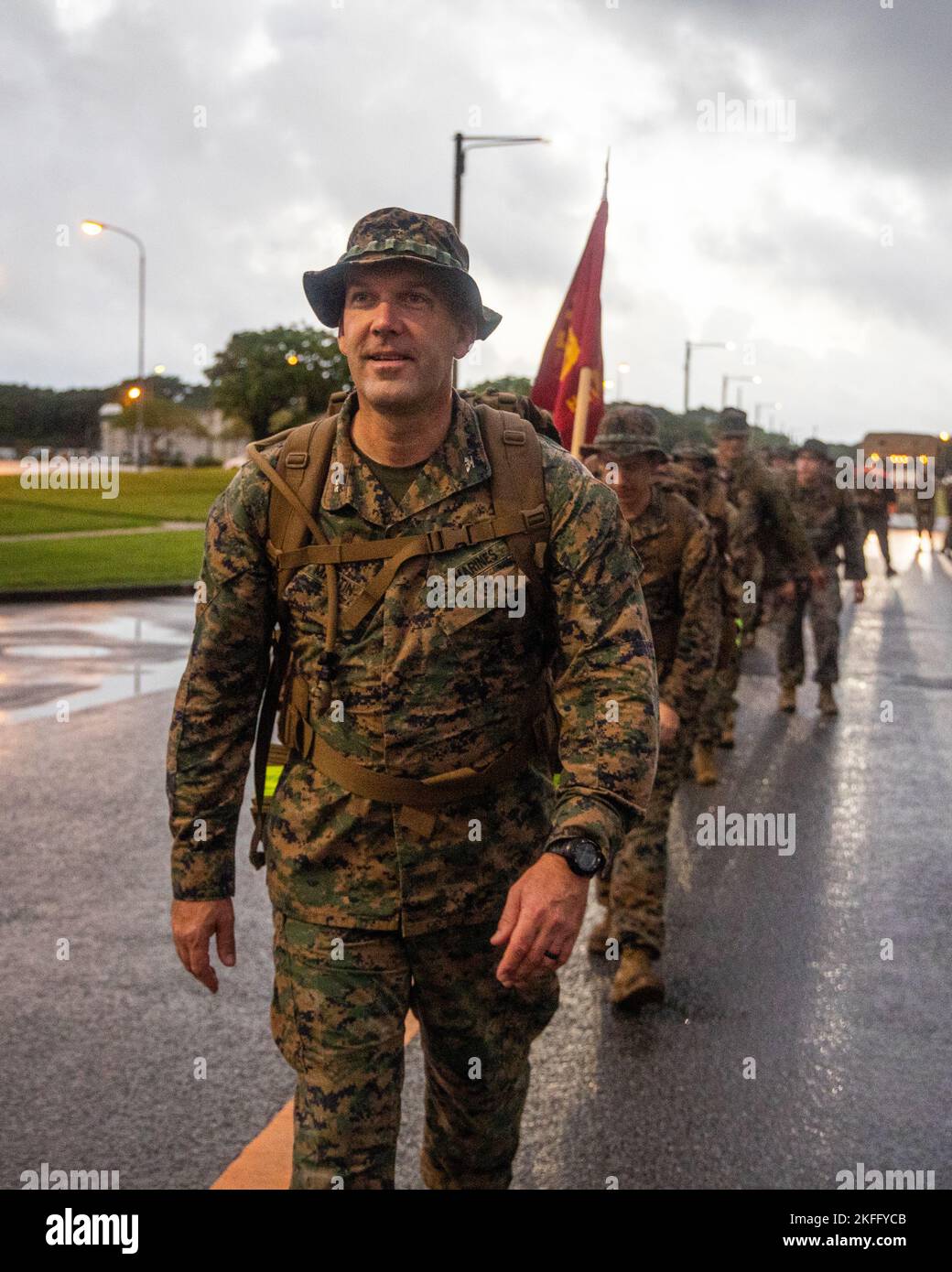 U.S. Marine Corps Col. Richard Martin, the commanding officer of III ...