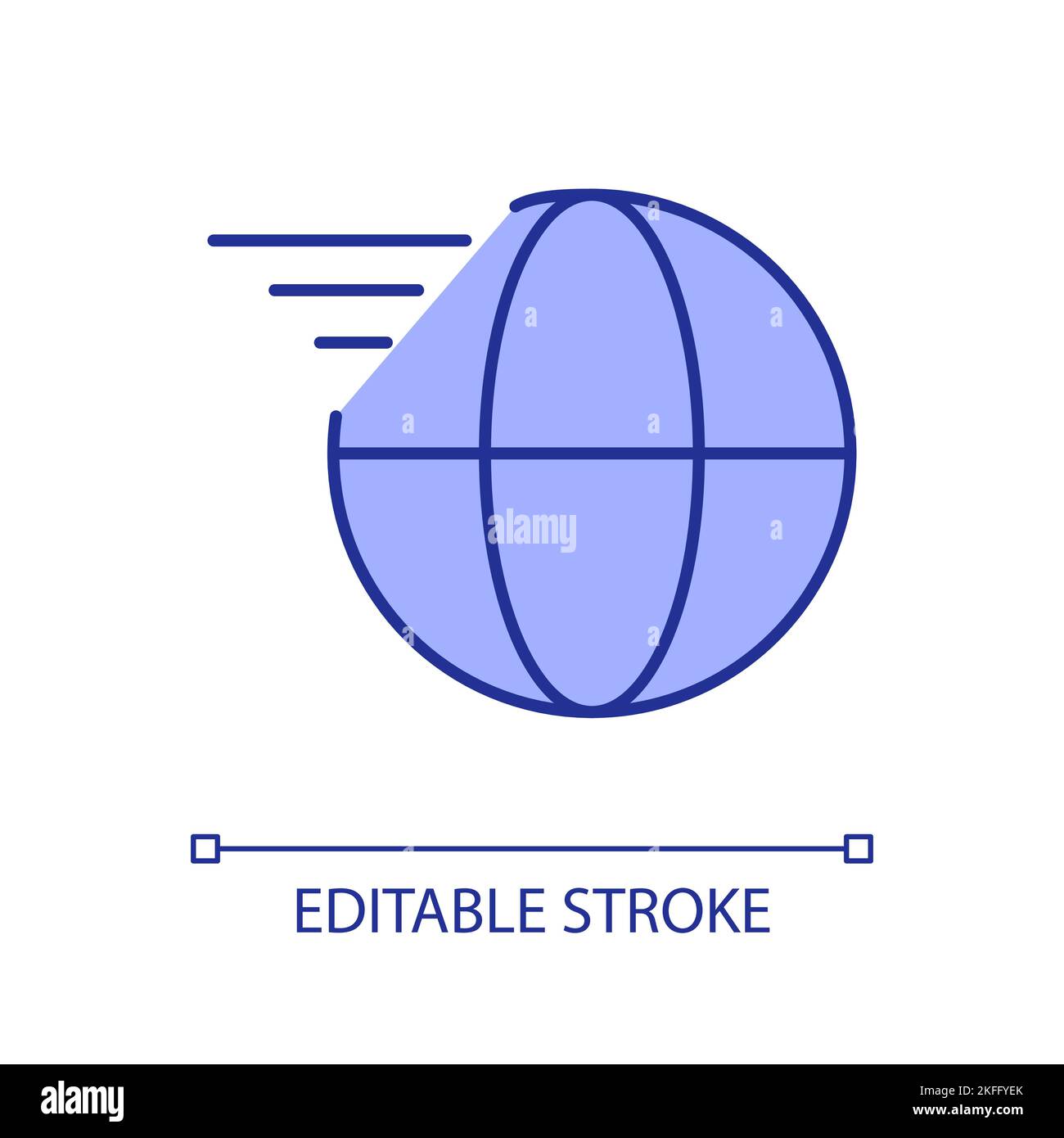 Internet connection speed blue RGB color icon Stock Vector Image & Art ...