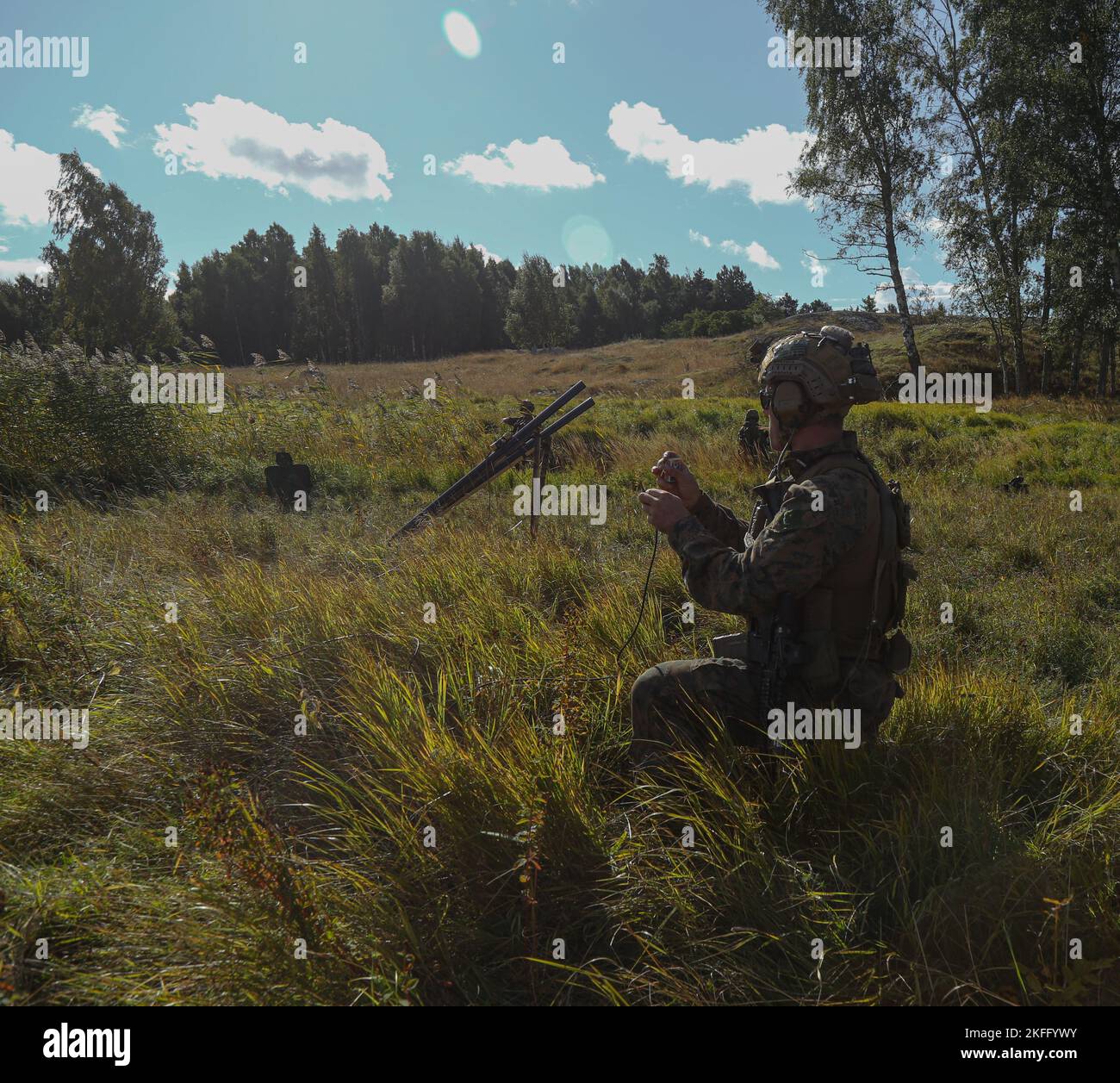 A U.S. Marine with 2d Reconnaissance Battalion, II Marine Expeditionary ...