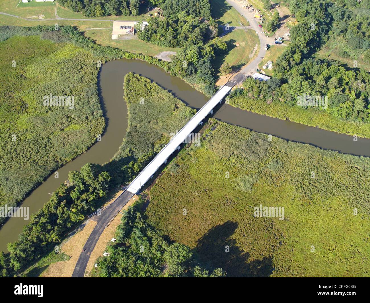 The bridge spanning Gambo Creek at NSF Dahlgren was built by NAVFAC ...