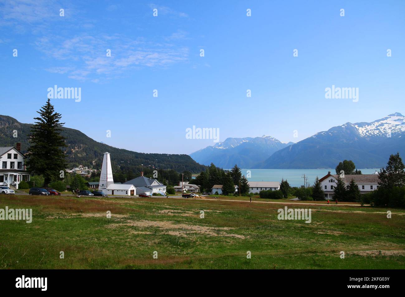Port Chilkoot, Fort Seward in the small town of Haines, Alaska, USA ...