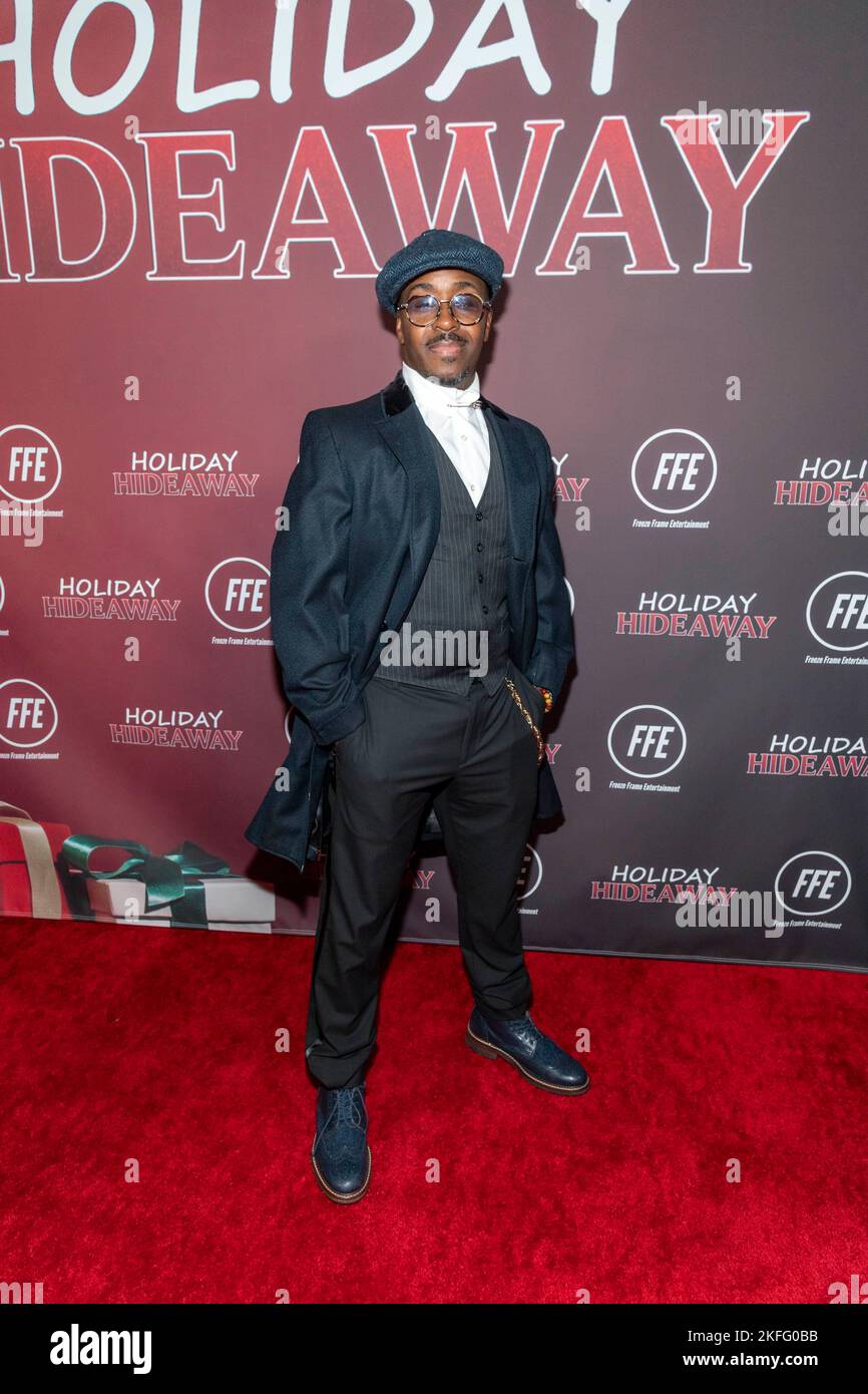 Inglewood, CA - November 17, 2022, Kwame attends BET+ "Holiday Hideaway ...
