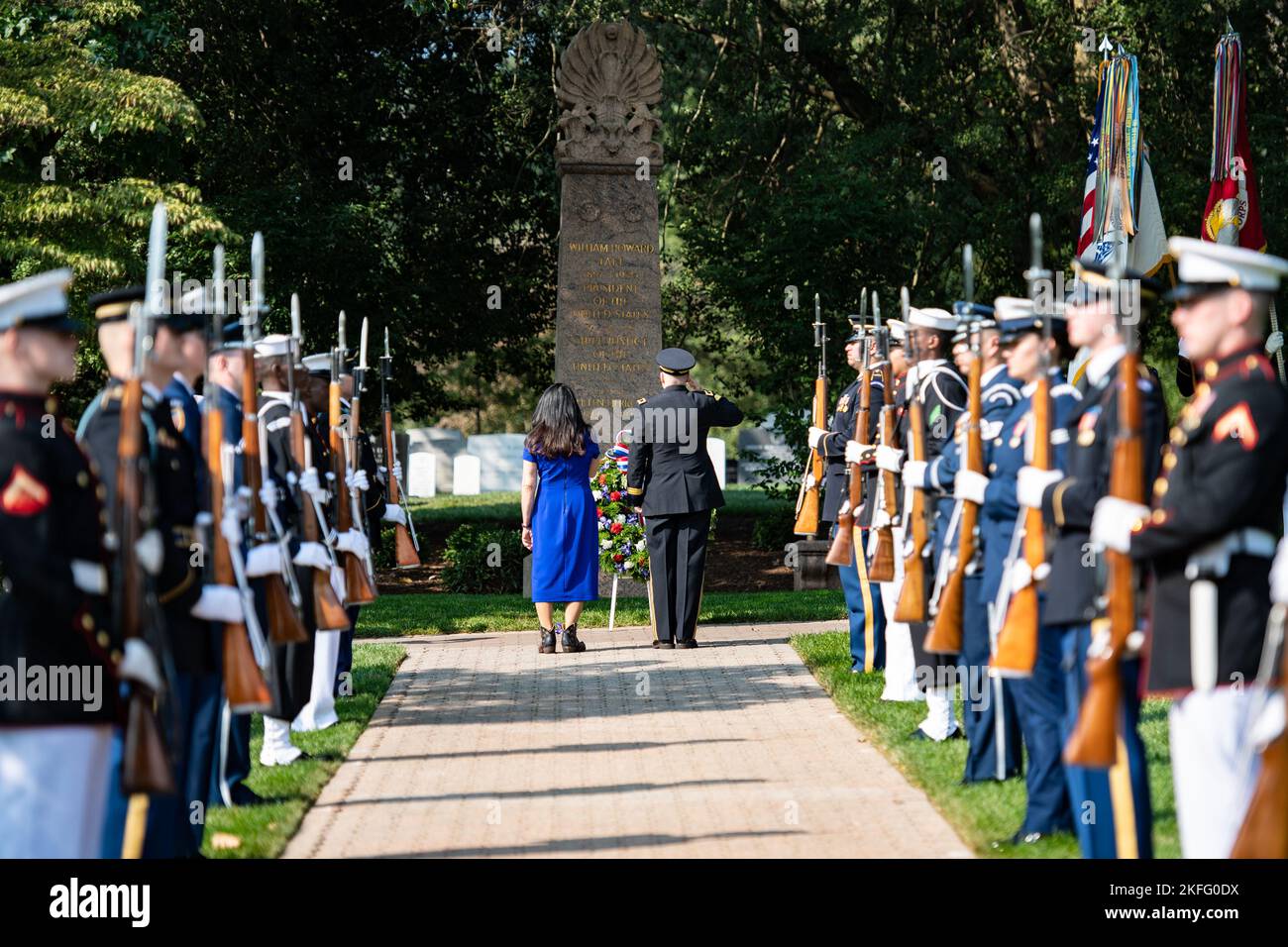 Karen Durham-Aguilera (left), executive director, Army National ...