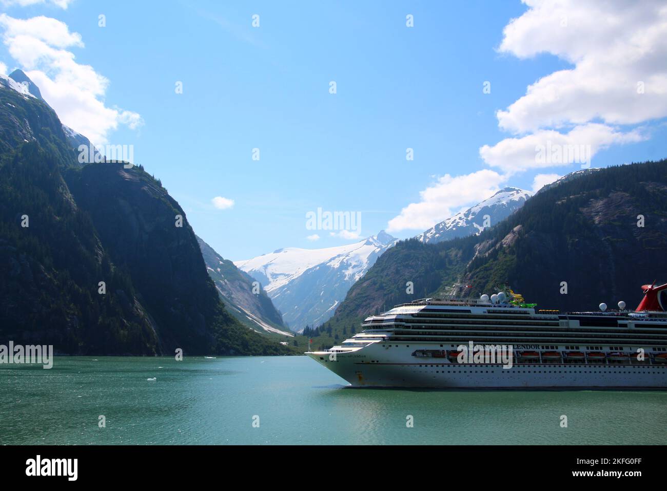 Cruise ship Carnival Splendor in Stephens Passage, Alaska, United ...