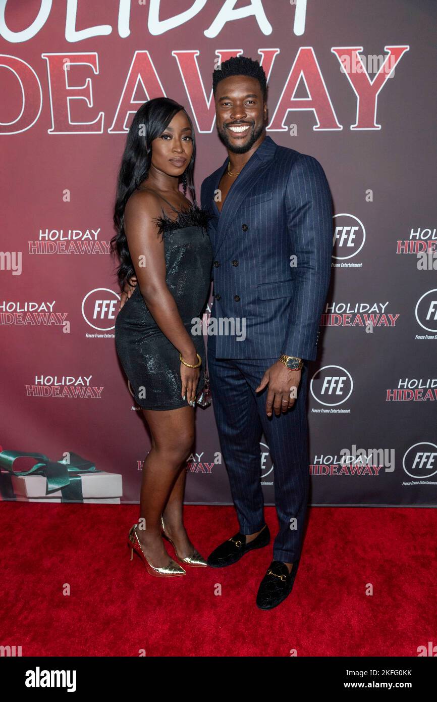 Inglewood, CA - November 17, 2022, Victor Sho with wife Nana attends ...