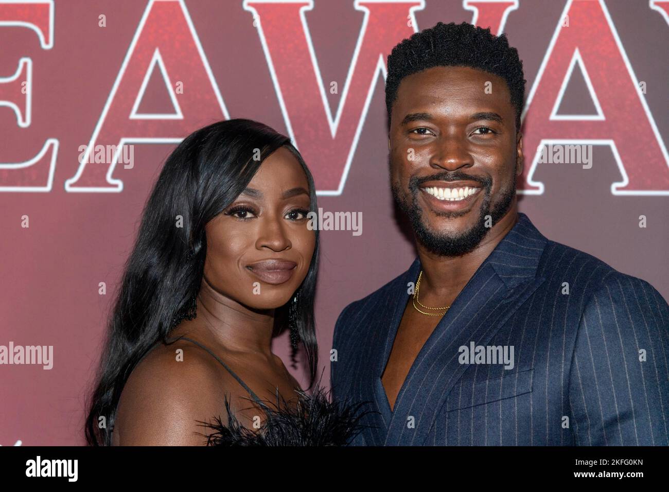 Inglewood, CA - November 17, 2022, Victor Sho with wife Nana attends ...