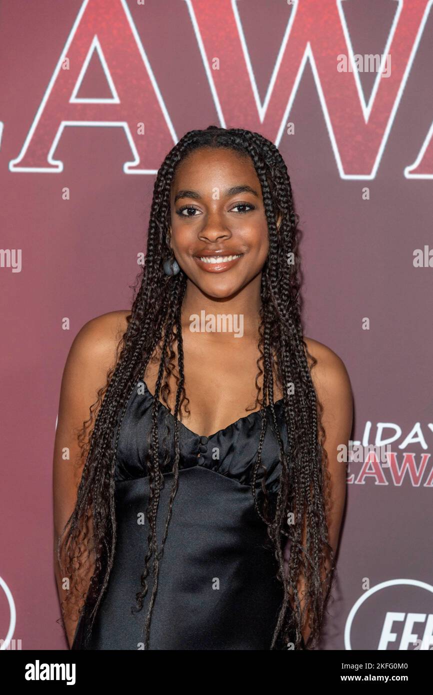 Inglewood, CA - November 17, 2022, Journee Inez attends BET+ "Holiday ...