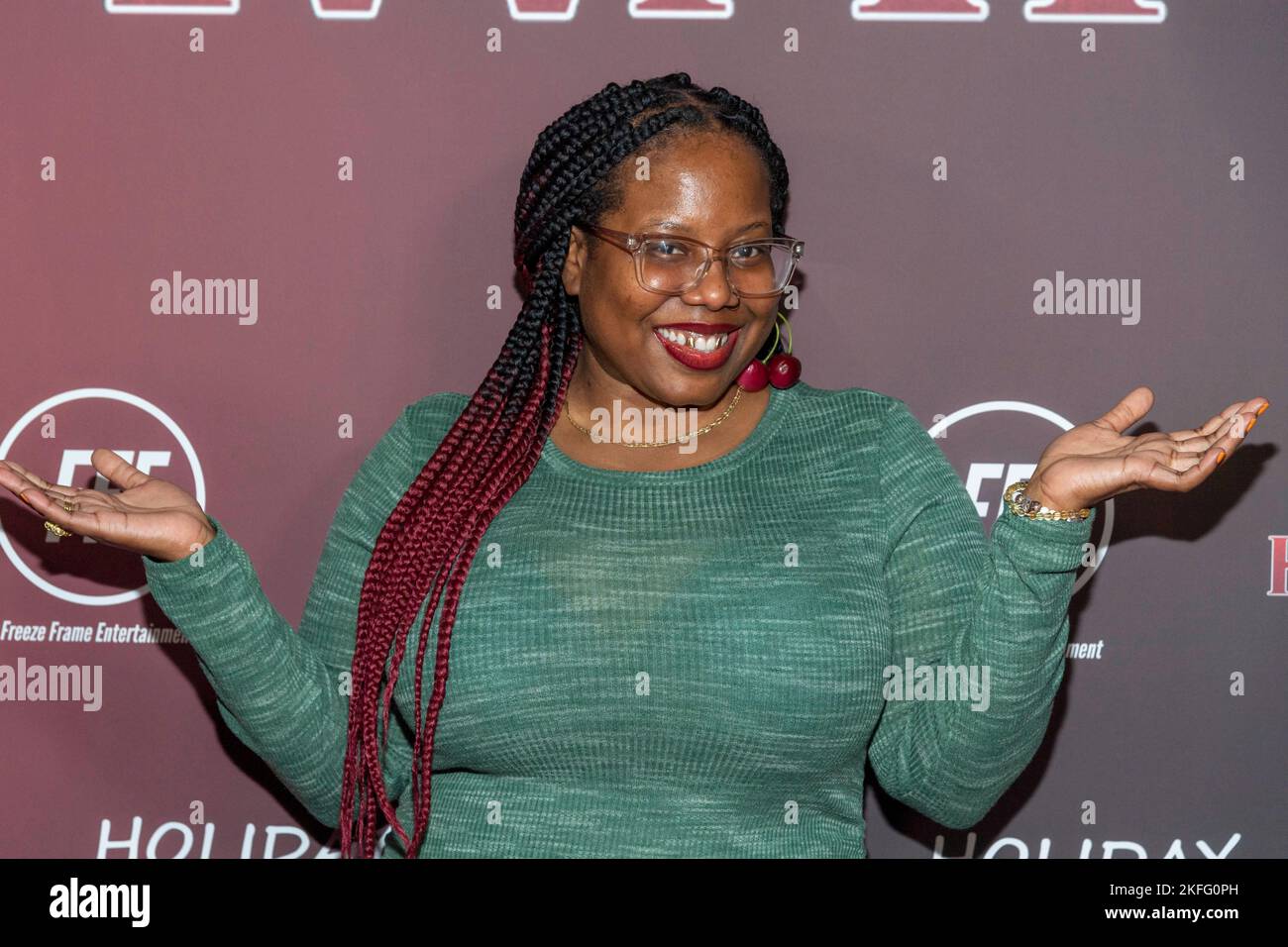 Natasha Ward attends BET+ "Holiday Hideaway" Los Angeles Premiere at ...