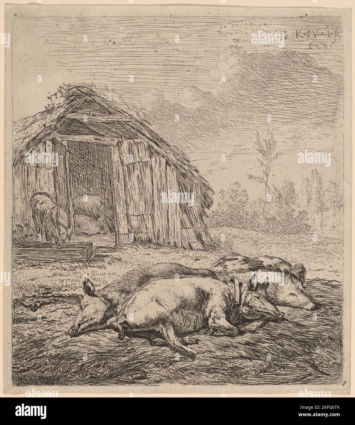 Three Pigs, 1652 Stock Photo - Alamy