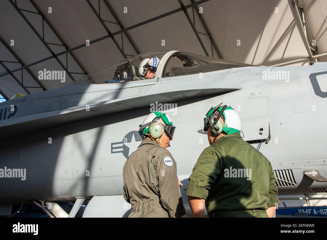 Marines attached to Marine Fighter Attack Squadron (VMFA) 112, Marine Aircraft Group 41, 4th ...