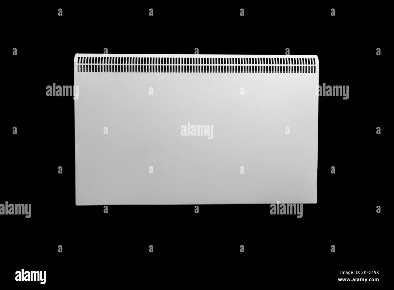 Electric Heater Battery Isolated On Black Background Radiator Home Electric Heater Convector
