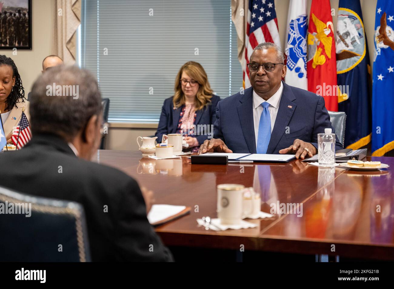 Secretary of Defense Lloyd J. Austin III hosts Somali President Hassan ...
