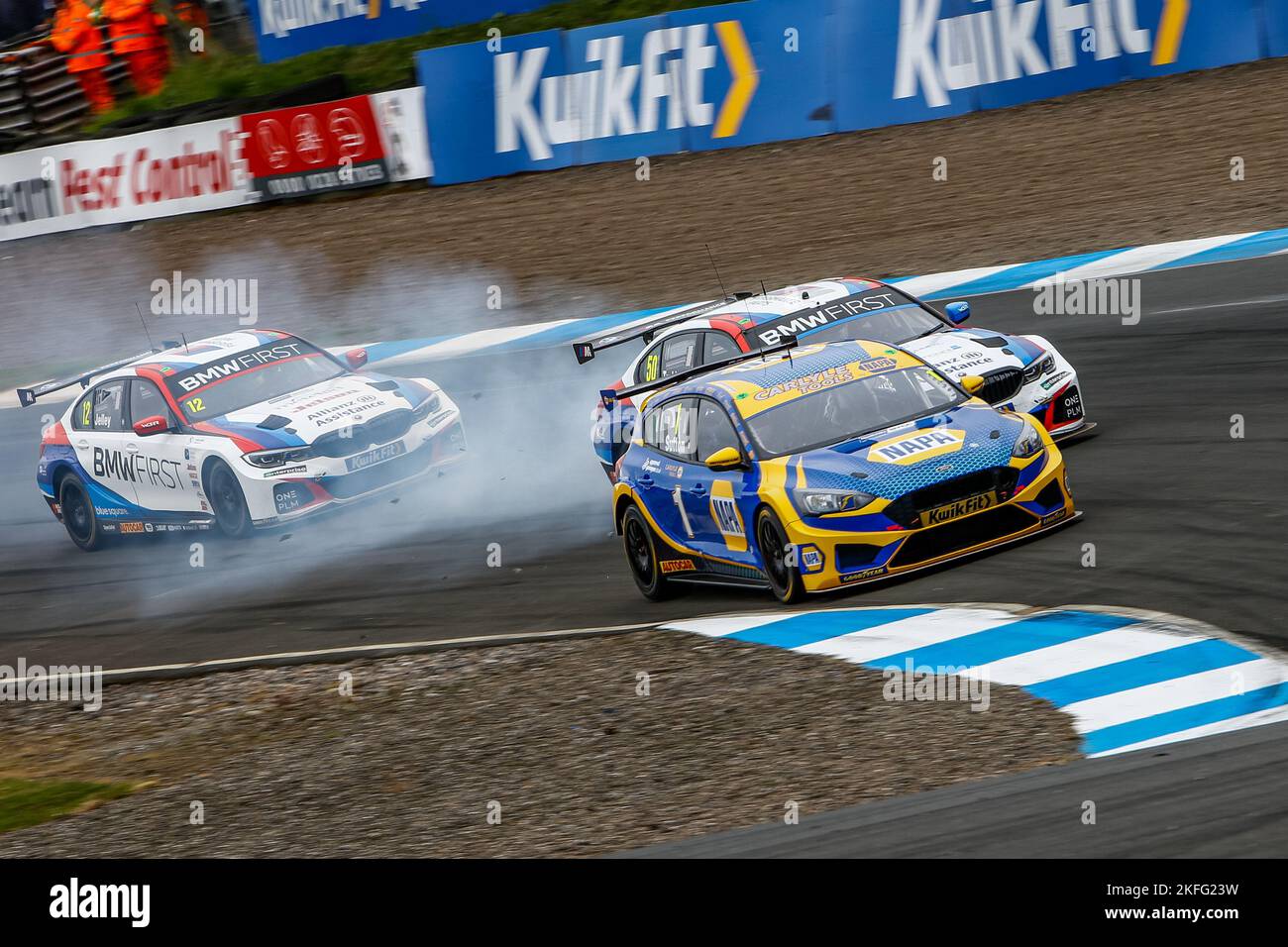 1 Ash Sutton NAPA Racing UK Ford Focus and 50 Colin Turkington West ...