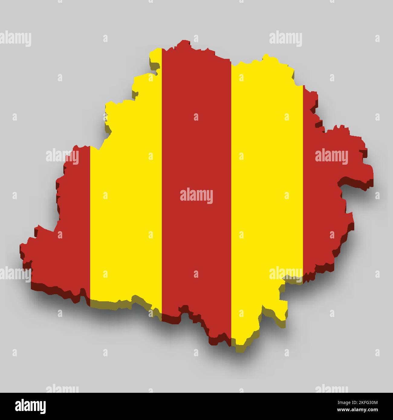 3d isometric Map of Lodz is a region of Poland with national flag Stock ...
