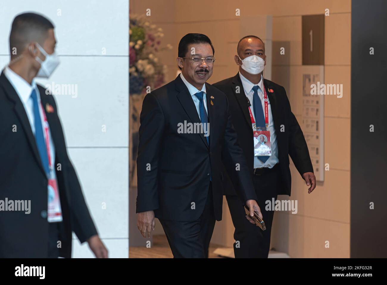 Chief General to the Malaysian Government Mohd Zuki Ali enters the APEC ...