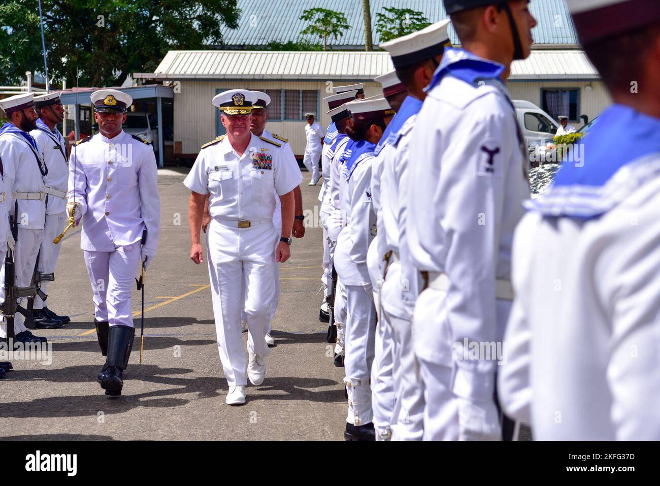 SUVA, Fiji (Sept. 15, 2022) During a visit with Royal Fiji Navy ...