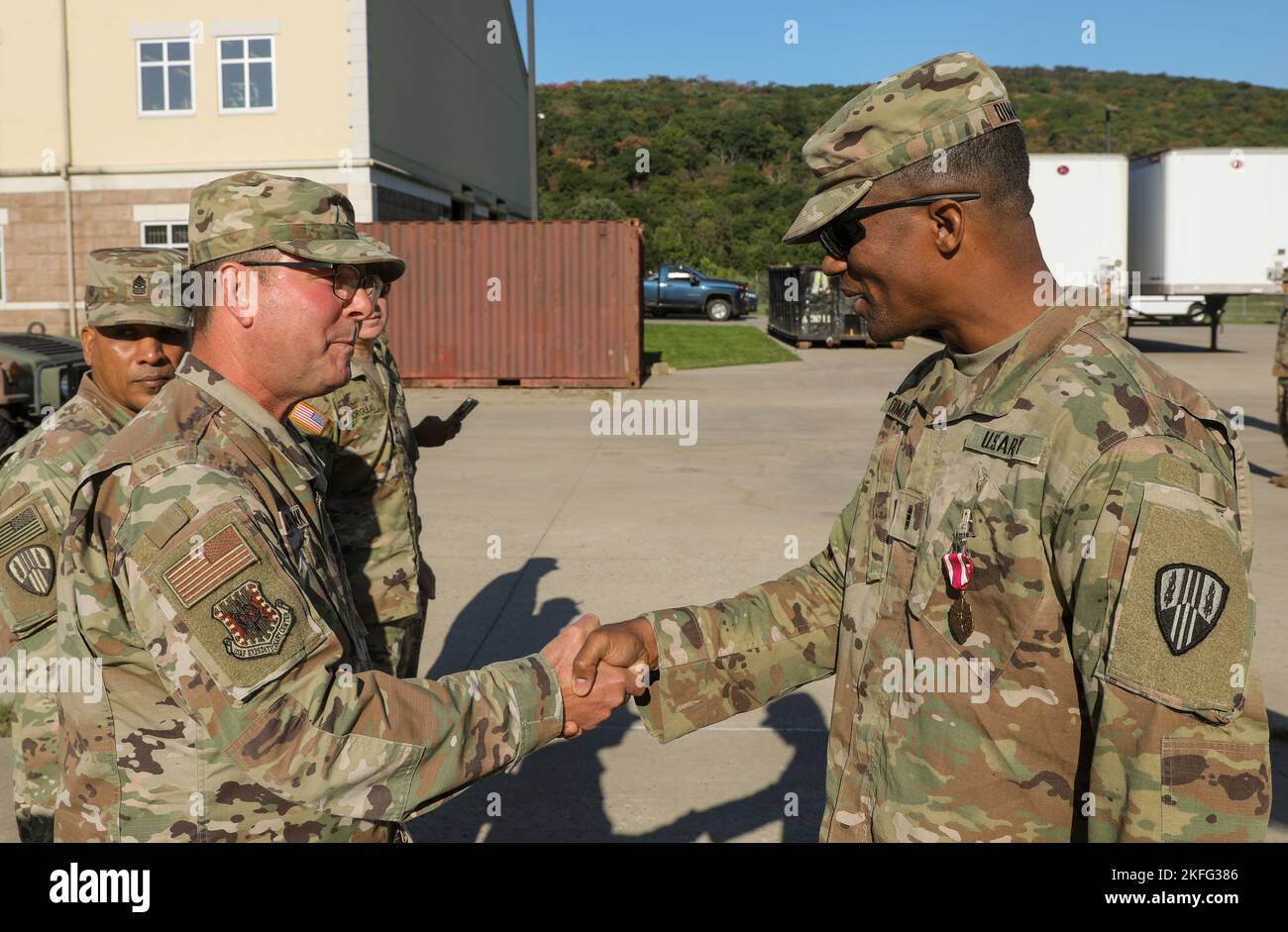 U.S. Army Chief Warrant Officer 3 Erments Dimanche, a logistics officer ...