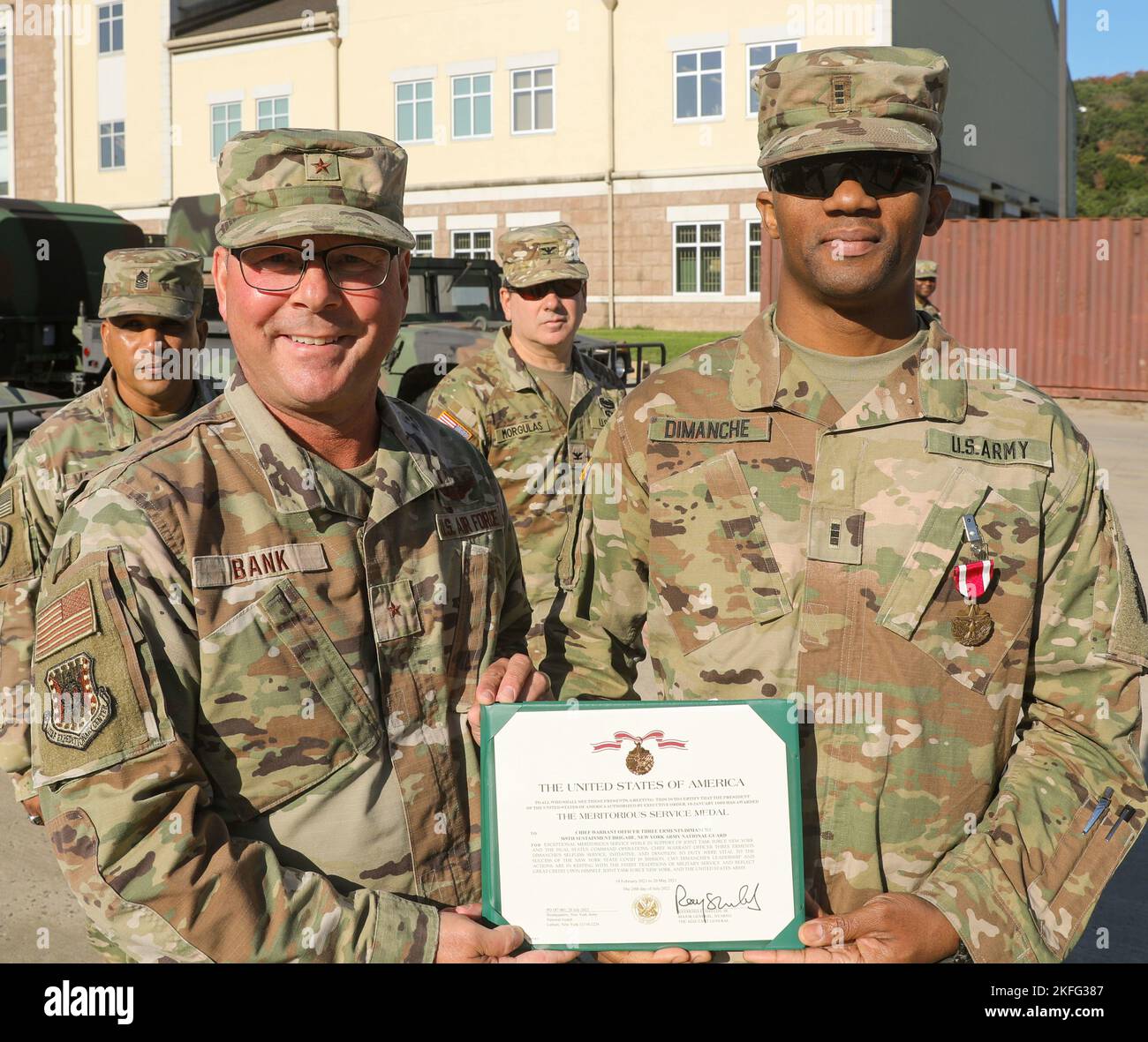 U.S. Army Chief Warrant Officer 3 Erments Dimanche, a logistics officer ...