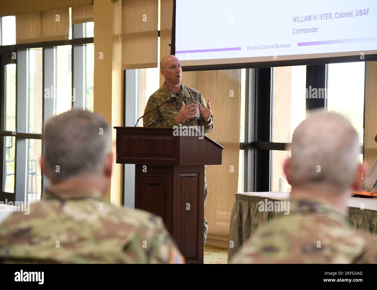 U.S. Air Force Col. William Hunter, 81st Training Wing commander ...